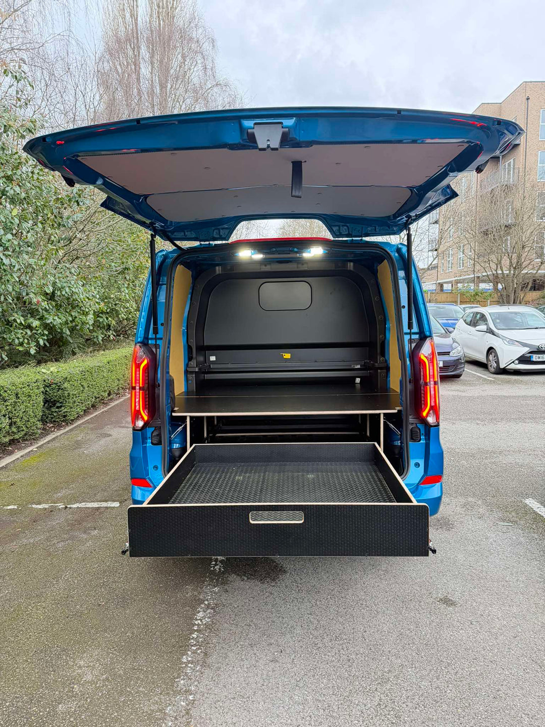 VW Transporter T7 Crew Cab 2025+ SWB | Van Storage System | Rear Single ...